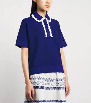 Molli Virgin Wool Scalloped-collar Sweater