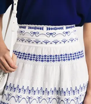 Molli Jacquard-knit Midi Skirt