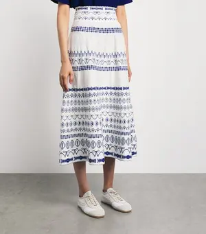 Molli Jacquard-knit Midi Skirt