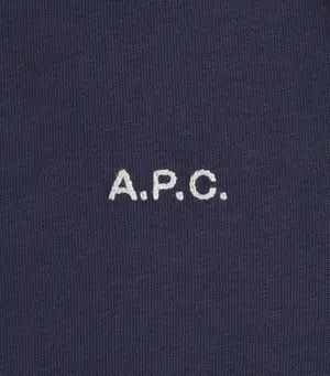 A.p.c. Cotton Logo Oliver T-shirt - Blue