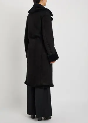 Simone Rocha Double-breasted Shearling Coat