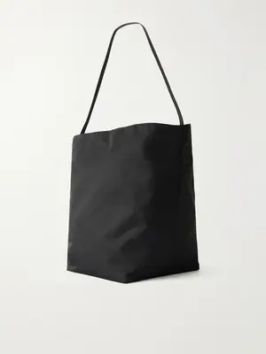 VALESQUE Bucket Leather-trimmed Shell Tote