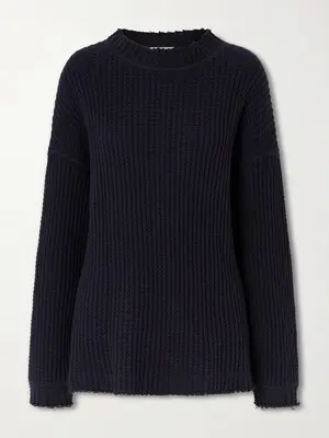 Khaite Dylan Knitted Cotton Sweatshirt