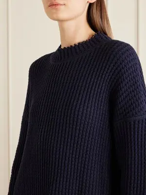 Khaite Dylan Knitted Cotton Sweatshirt