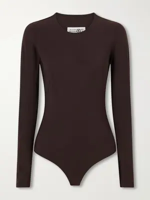 MAISON MARGIELA Stretch-jersey Bodysuit - Brown