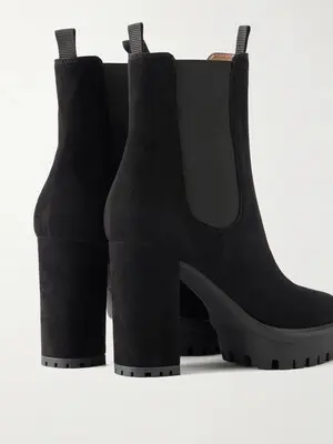 GIANVITO ROSSI Barry 70 Suede Ankle Boots