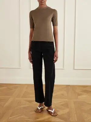 THE ROW Ozzi Silk-blend T-shirt