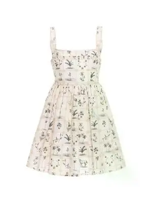 Agua Bendita Barbara Arena Mini Dress - Neutrals