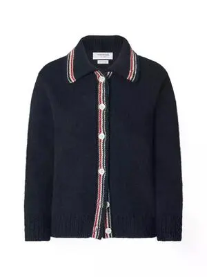 Thom Browne Hector Pointelle-knit Cardigan