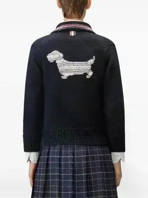Thom Browne Hector Pointelle-knit Cardigan