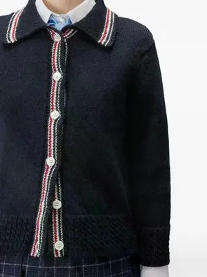Thom Browne Hector Pointelle-knit Cardigan