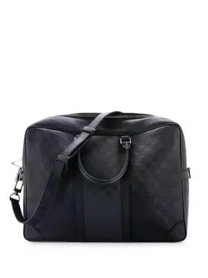 LOUIS VUITTON Porte-documents Voyage Briefcase Damier Infini Leather Gm Business Bag - Black