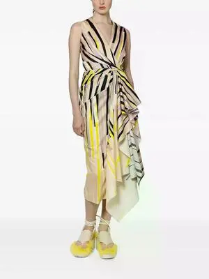 ROKSANDA Esra Striped Asymmetric Dress