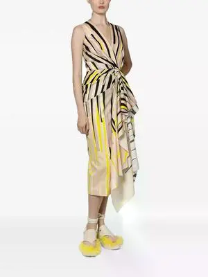 ROKSANDA Esra Striped Asymmetric Dress