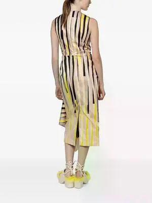 ROKSANDA Esra Striped Asymmetric Dress