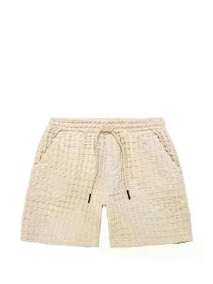 OAS Company Porto Waffle-knit Shorts - Neutrals
