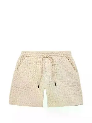 OAS Company Porto Waffle-knit Shorts - Neutrals