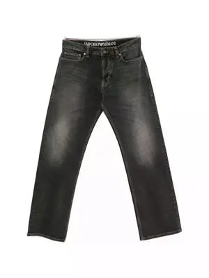 Emporio Armani Zip-up Straight-leg Jeans