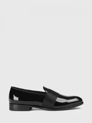 DOUCAL'S Patent Leather Loafers - Black