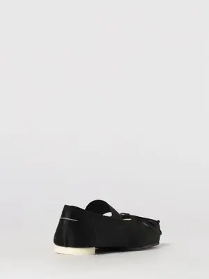 MAISON MARGIELA Satin Mary Jane Ballet Flats With Squared Toe