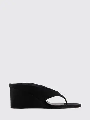 Alaïa Viscose Wedge Sandals - Black