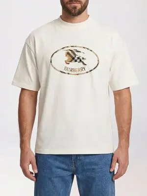 Burberry Cotton T-shirt With Logo - White