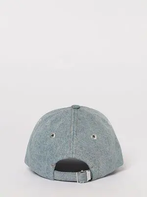 AMI Paris Cotton Denim Hat With Embroidered Logo