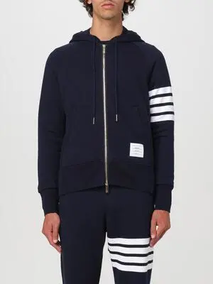 Thom Browne Zip-up Hoodie With Signature Striping
