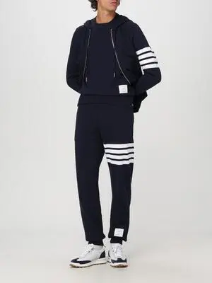 Thom Browne Zip-up Hoodie With Signature Striping