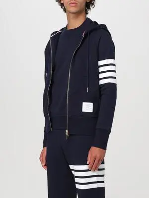 Thom Browne Zip-up Hoodie With Signature Striping
