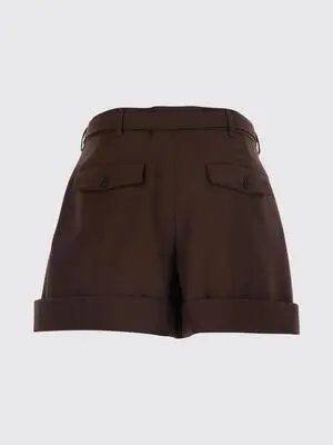 Saint Laurent Tailored Wool Shorts With Belted Waist And Cuffs