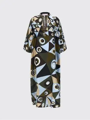 Emilio Pucci Printed Silk Midi Dress