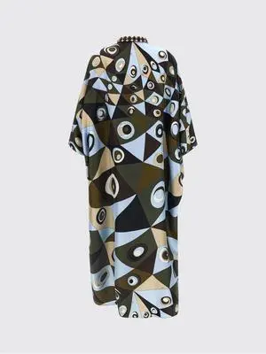 Emilio Pucci Printed Silk Midi Dress
