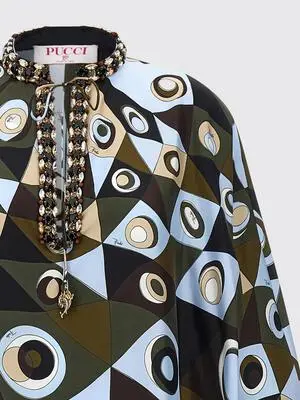 Emilio Pucci Printed Silk Midi Dress