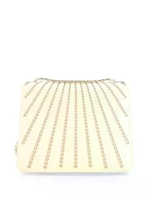 BVLGARI Serpenti Forever Square Laser Cut Leather Small Shoulder Bag - Neutrals