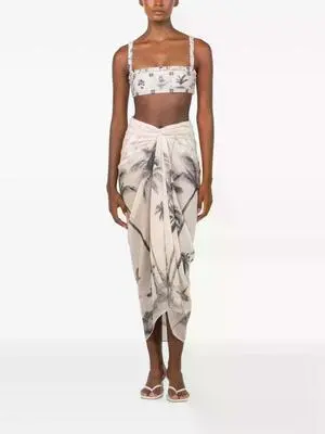 Agua Bendita Lavanda Arena Midi Pareo - Neutrals