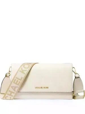 Michael Kors Logo-plaque Pebbled-leather Crossbody Bag