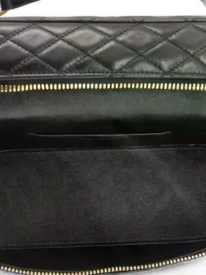 Saint Laurent Gaby Zip Around Vanity Bag Quilted Leather Mini Satchel