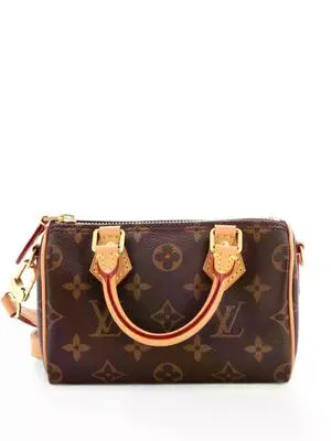 LOUIS VUITTON Speedy Bandouliere Nm Bag Monogram Canvas Nano Crossbody Bag - Brown