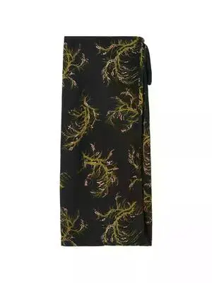 Rodebjer Verona Floral-print Wrap Midi Skirt