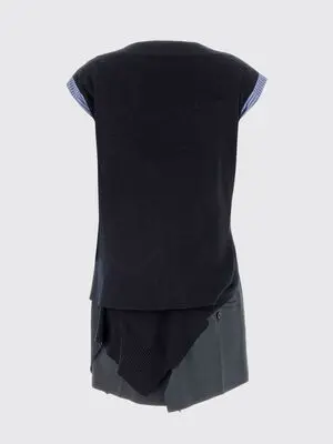 Sacai Asymmetric Cotton Blend Dress