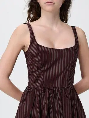 Patrizia Pepe Striped Cotton Mini Dress