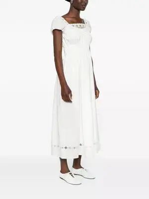 Posse Veda Crochet-trim Midi Dress