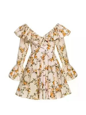Agua Bendita Verso Valle Mini Dress - Neutrals