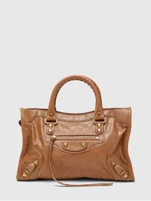 Balenciaga Le City Arena Leather Bag - Brown