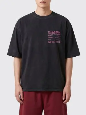 WILLY CHAVARRIA Graphic Print Cotton T-shirt With Dropped Shoulders - Grey