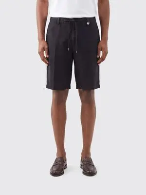 MYTHS Linen Drawstring Shorts - Black
