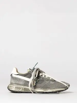 AUTRY Reelwind Super Vintage Suede And Used Nylon Sneakers - Grey