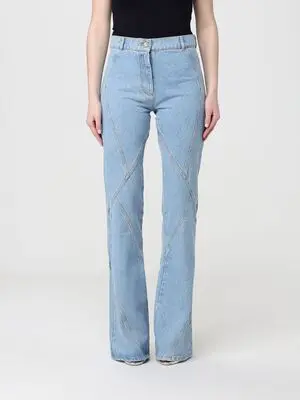 Nina Ricci Flared Cotton Jeans - Denim