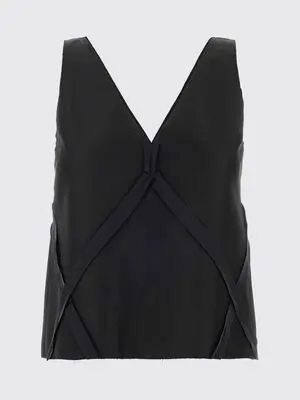 MAISON MARGIELA V-neck Sleeveless Top In Acetate And Cupro